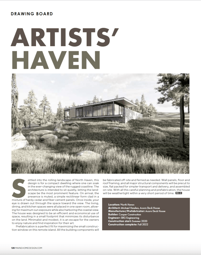 A Compact North Haven Home | Maine Home + Design - Acorn Deck House